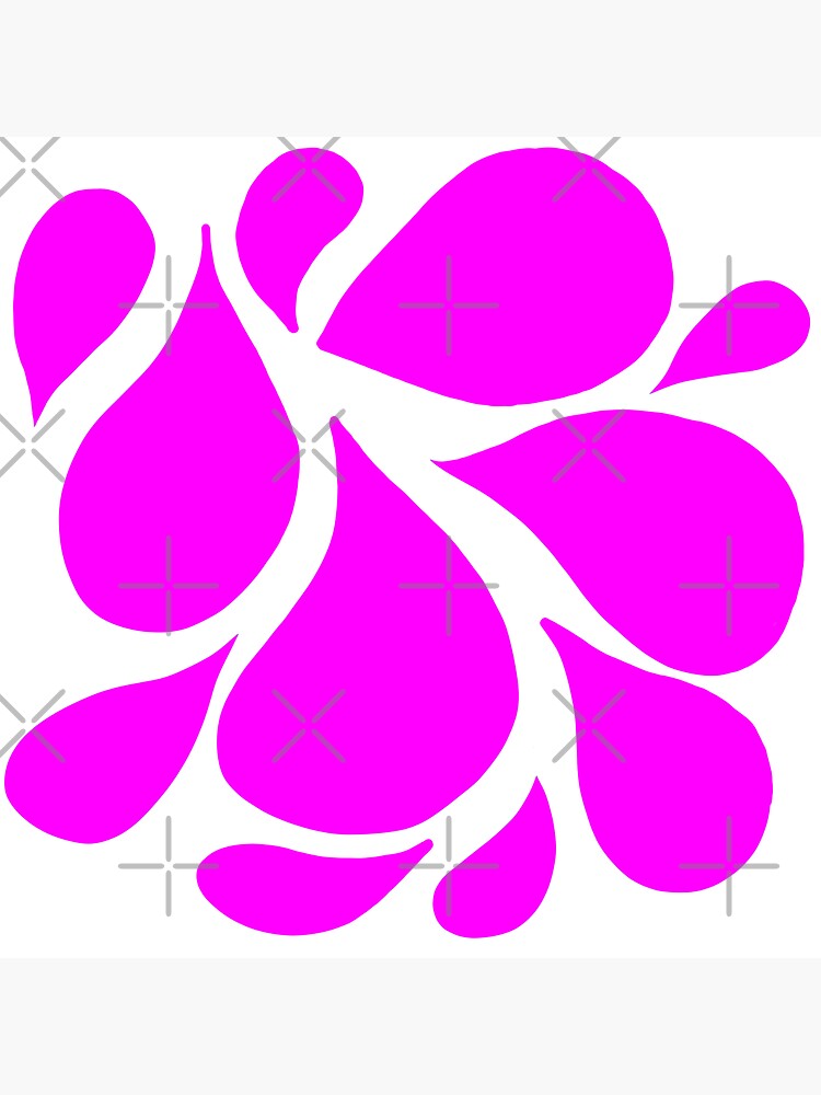 "Shocking pink abstract splash design" Sticker for Sale by MrsLDesigns ...