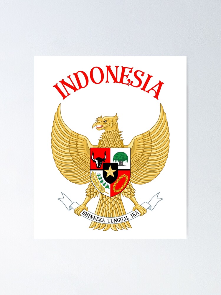 "Indonesia Emblematic Garuda" Poster for Sale by FedSherDesign | Redbubble