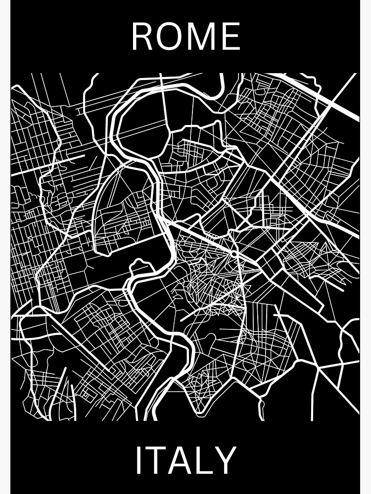 "Rome, Italy, city map, minimalist Italian city " Sticker for Sale by ...