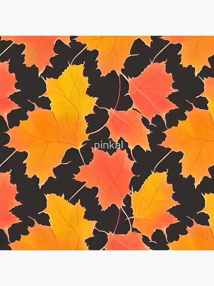 Póster «hojas otoñales» de pinkal | Redbubble