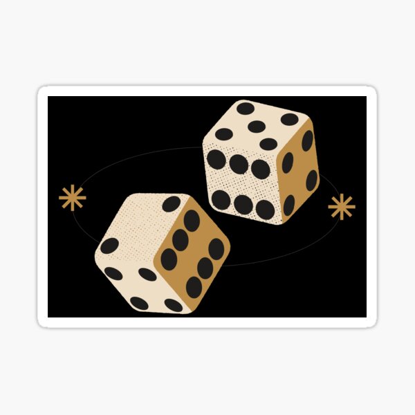 "Dice" Sticker for Sale by zohandesigns | Redbubble