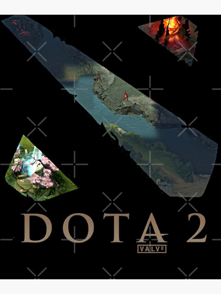 "Mens Funny Hero Dota 2 Logo Windowed Map" Art Print for Sale by ...