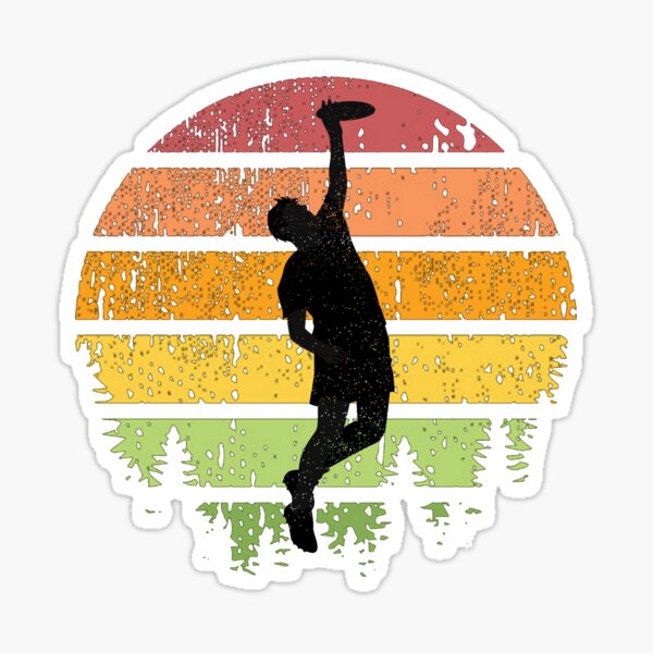 "Ultimate Frisbee Vintage Frisbee Player" Sticker for Sale by Fadhila ...