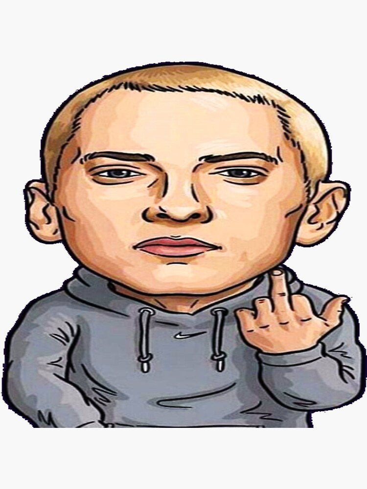 "Eminem Slim Shady Hip Hop" Sticker for Sale by Shadyzshop | Redbubble