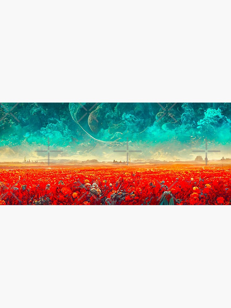 "Aesthetic Flower Field Gaming Mousepad " Poster for Sale by ...