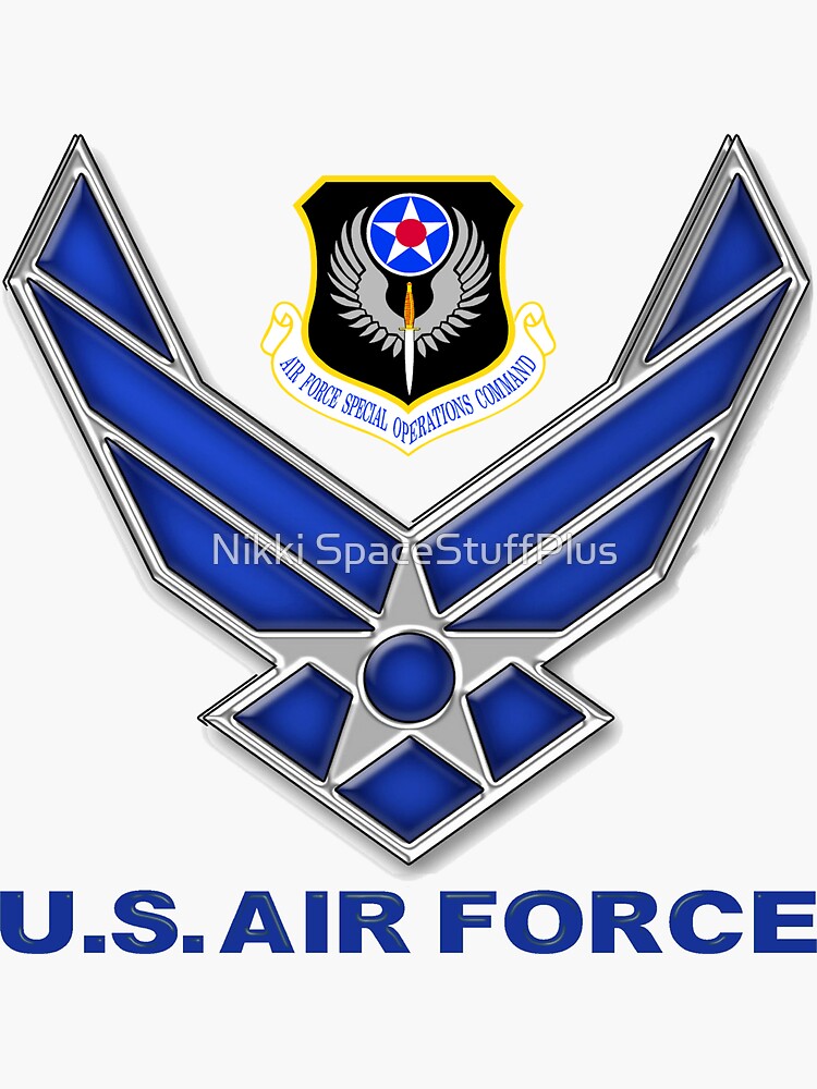 "AFSOC Crest With The Air Force Symbol" Sticker for Sale by Nikki ...