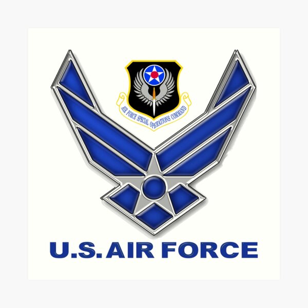 "AFSOC Crest With The Air Force Symbol" Art Print for Sale by ...