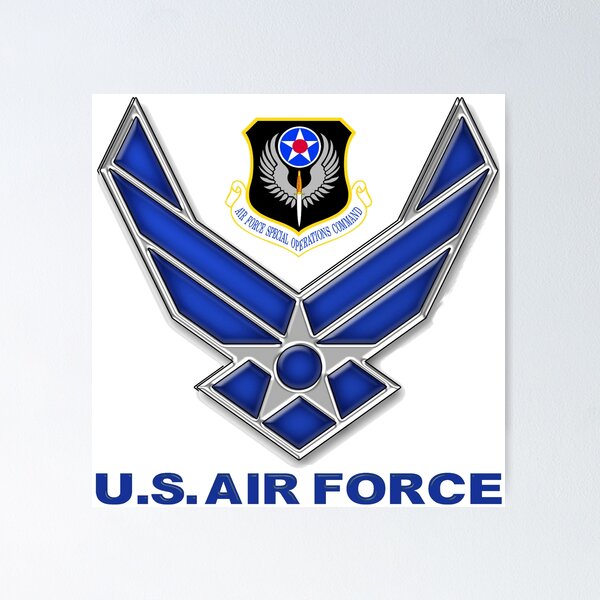 "AFSOC Crest With The Air Force Symbol" Poster for Sale by ...