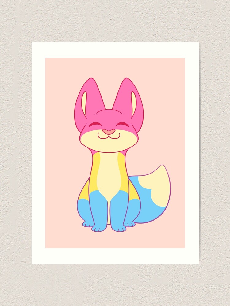 "Pan Pride Fox" Art Print for Sale by Wreaux | Redbubble