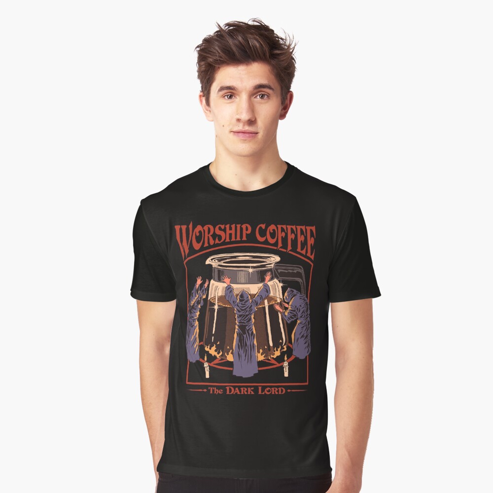 "Worship Coffee" Sticker for Sale by stevenrhodes | Redbubble