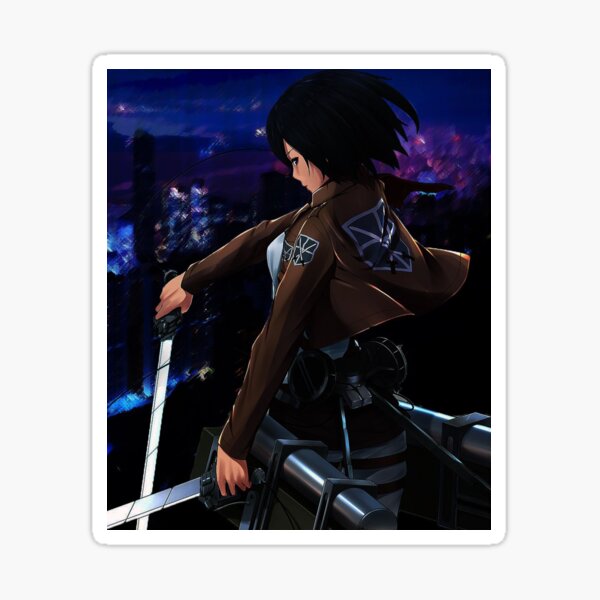 "mikasa ackerman| Attack on tittan" Sticker for Sale by MoEl-Art ...