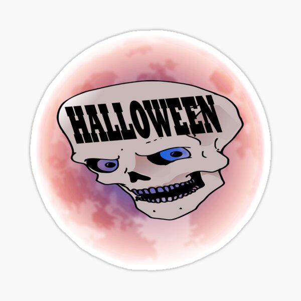 "Halloween" Sticker for Sale by Scrambledwords | Redbubble