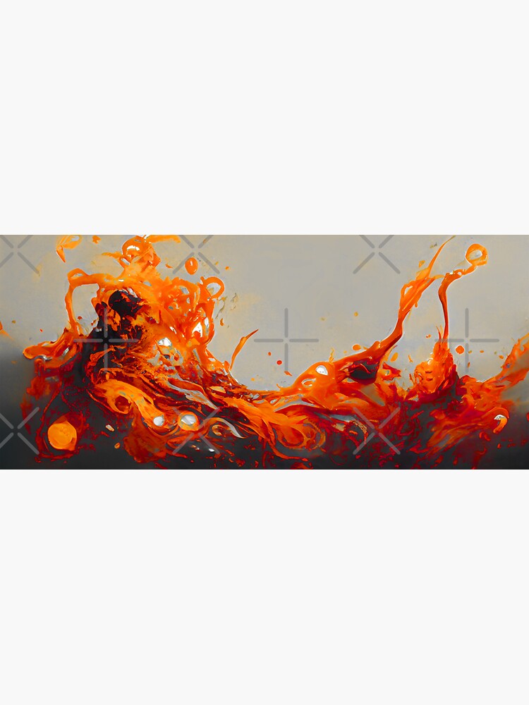 "Aesthetic Orange Color Mix Pattern Gaming Mousepad " Sticker for Sale ...