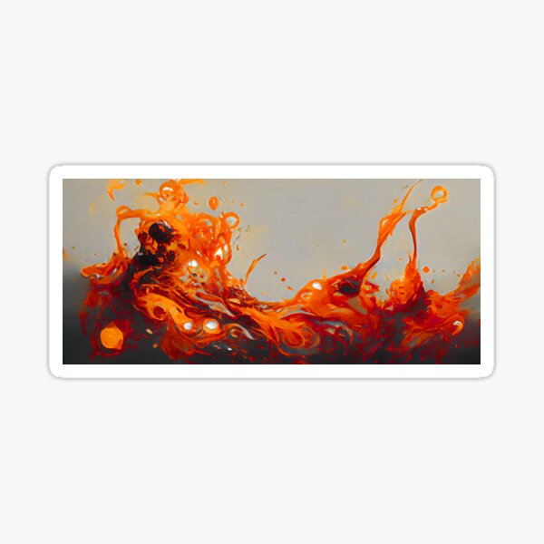 "Aesthetic Orange Color Mix Pattern Gaming Mousepad " Sticker for Sale ...