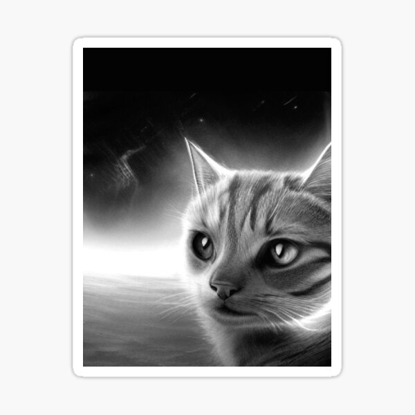 "Curious Cat" Sticker for Sale by Splendourlane | Redbubble