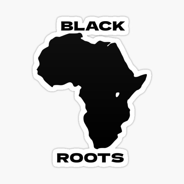 "BLACK ROOTS" Sticker for Sale by Cozwins | Redbubble