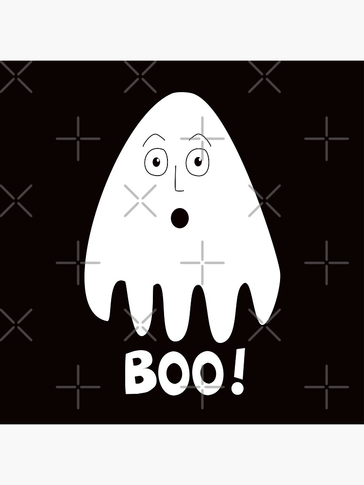 "Boo! Scared little ghost" Sticker for Sale by MelDixonDesign | Redbubble