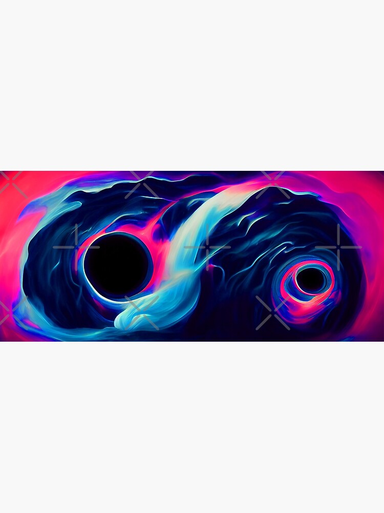 "Aesthetic Blue and Red Wave Pattern Gaming Mousepad " Poster for Sale ...