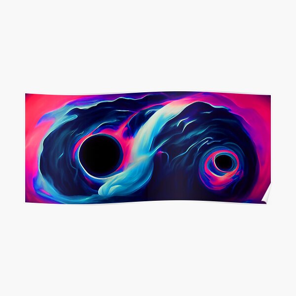 "Aesthetic Blue and Red Wave Pattern Gaming Mousepad " Poster for Sale ...