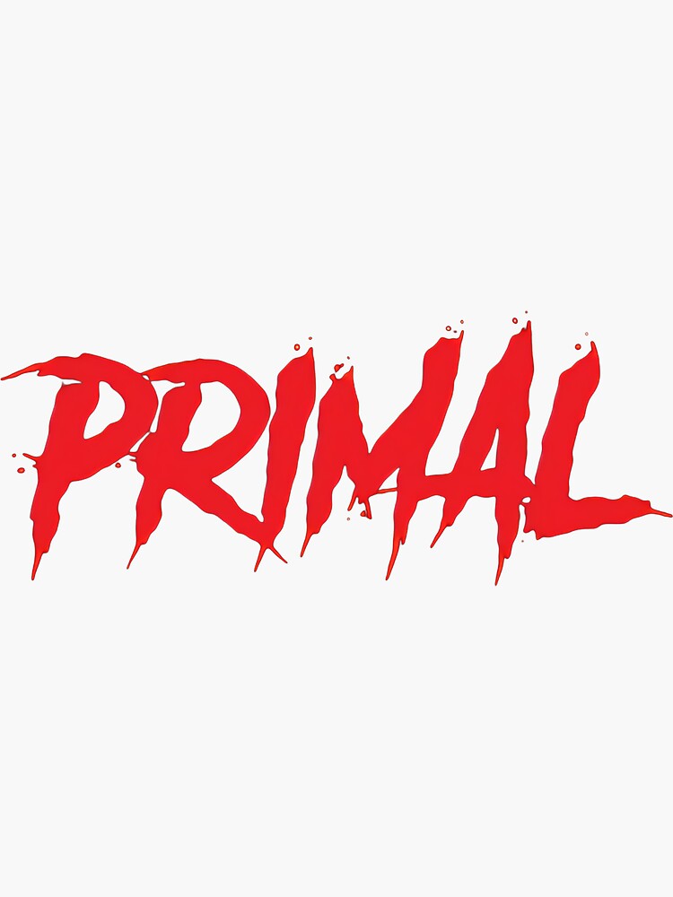 "Primal " Sticker for Sale by sentirpotrowol | Redbubble