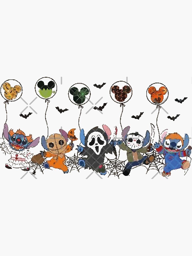 "Horror Stitch Halloween Pumpkin Costume" Sticker for Sale by JammyShop ...