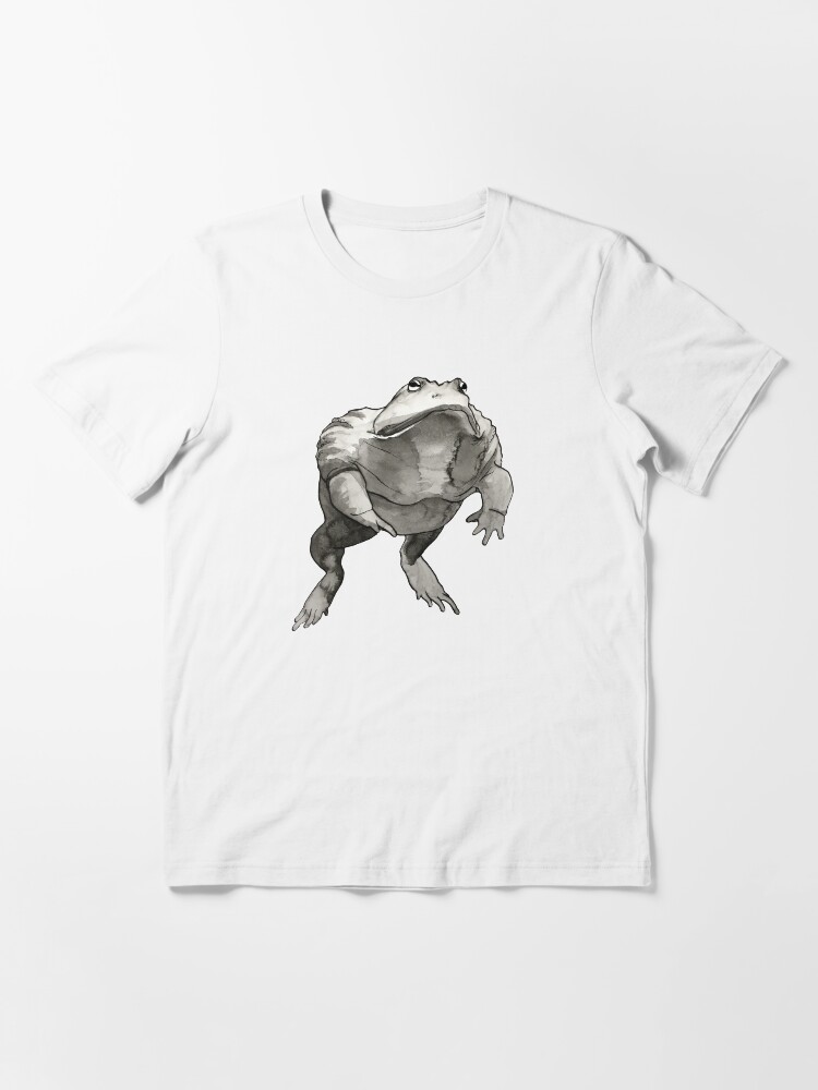"African Bullfrog Black and White Ink Drawing" T-shirt for Sale by ...