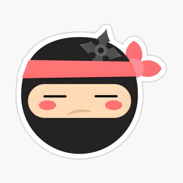 "Sleepy Ninja Face Classic " Sticker for Sale by shafuanxhla4 | Redbubble