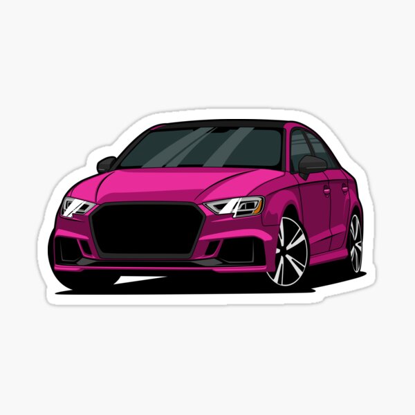 "Pink RS3" Sticker for Sale by Infinity-Media | Redbubble
