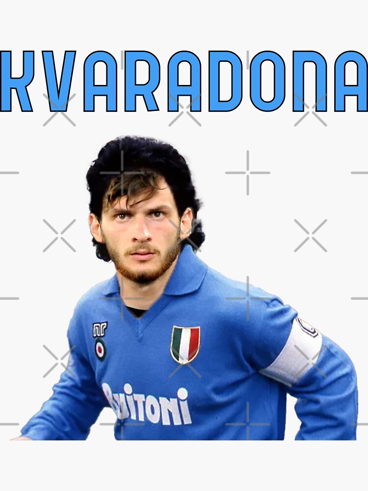 "Kvaradona Khvicha Kvaratskhelia Napoli" Sticker for Sale by Magic-Foot ...