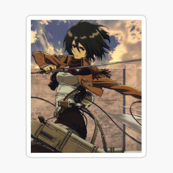 " mikasa ackerman| Attack on tittan" Sticker for Sale by MoEl-Art ...