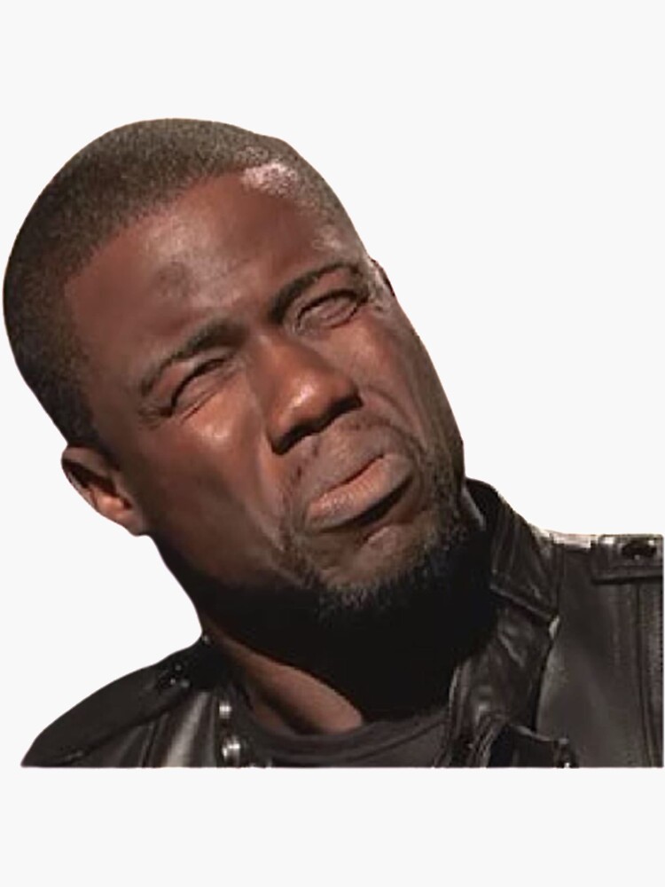 "Kevin Hart Funny Face" Sticker for Sale by cmcburneyasc | Redbubble