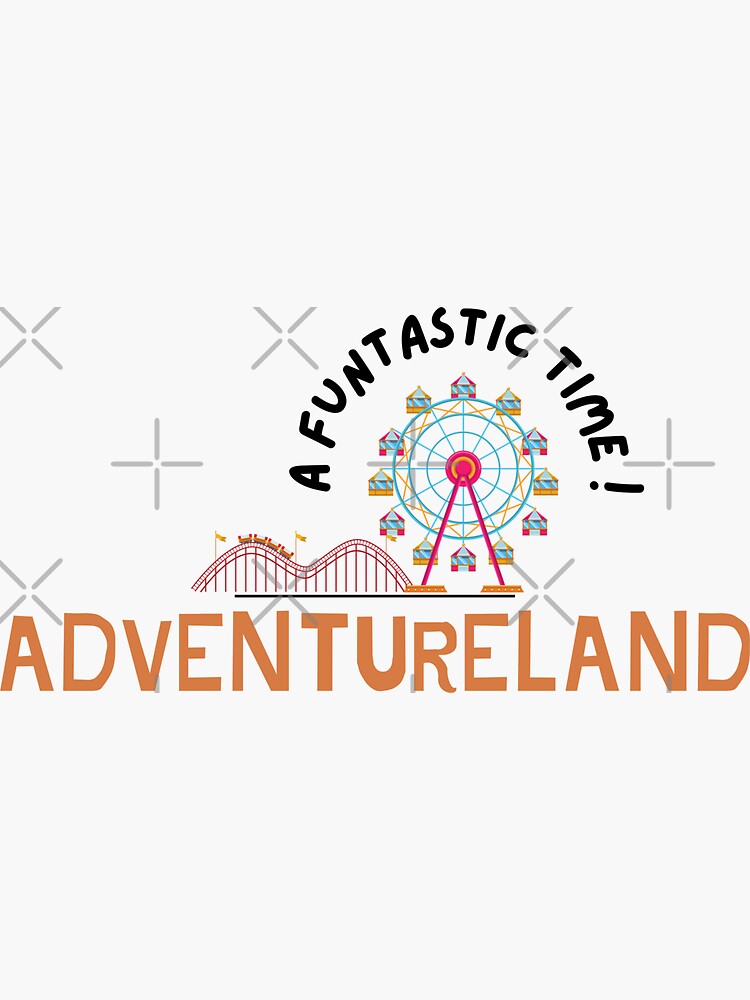 "Adventureland Game" Sticker for Sale by ZqkDesign | Redbubble