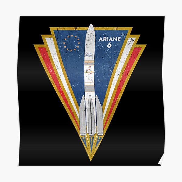 "Ariane 6 Badge" Poster for Sale by BGALAXY | Redbubble