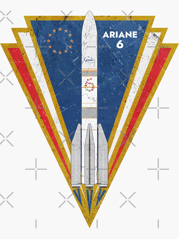 "Ariane 6 Badge" Sticker for Sale by BGALAXY | Redbubble
