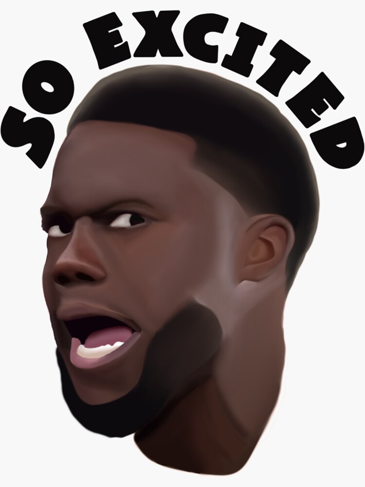 "Kevin Hart So Excited " Sticker for Sale by cmcburneyasc | Redbubble