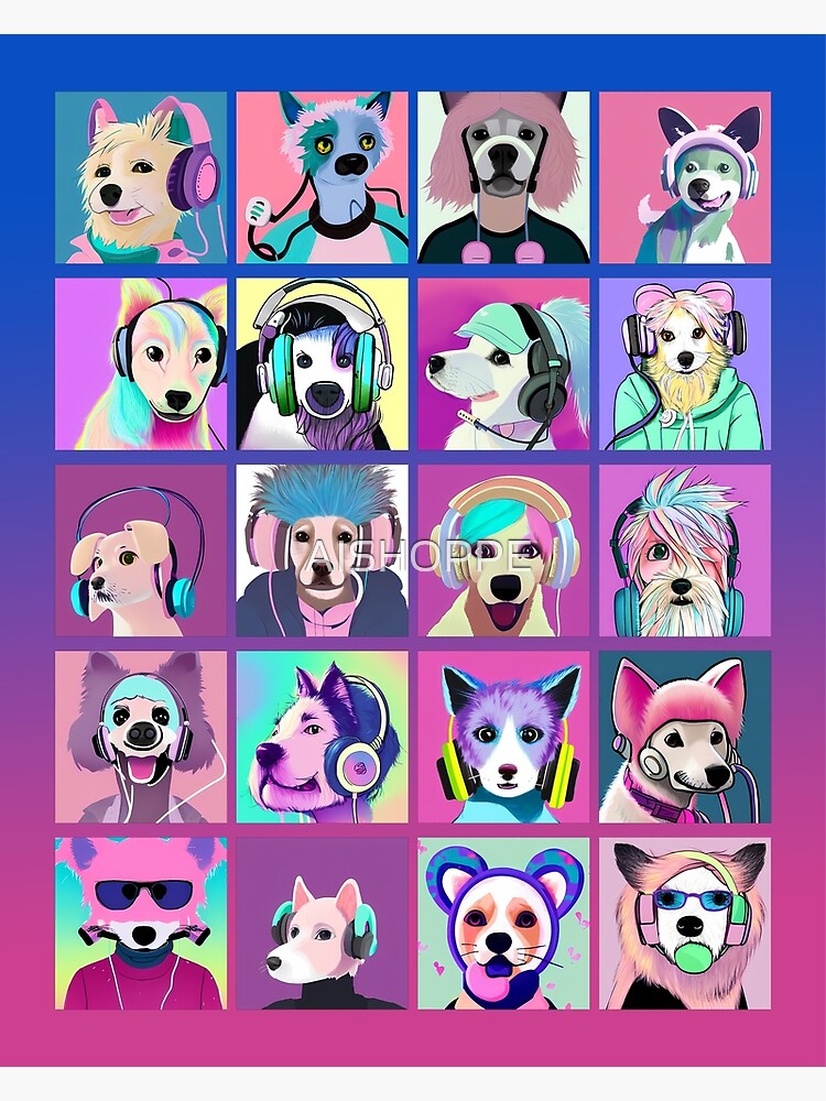 "Call center, streamer, vlogger dogs" Poster for Sale by AISHOPPE ...