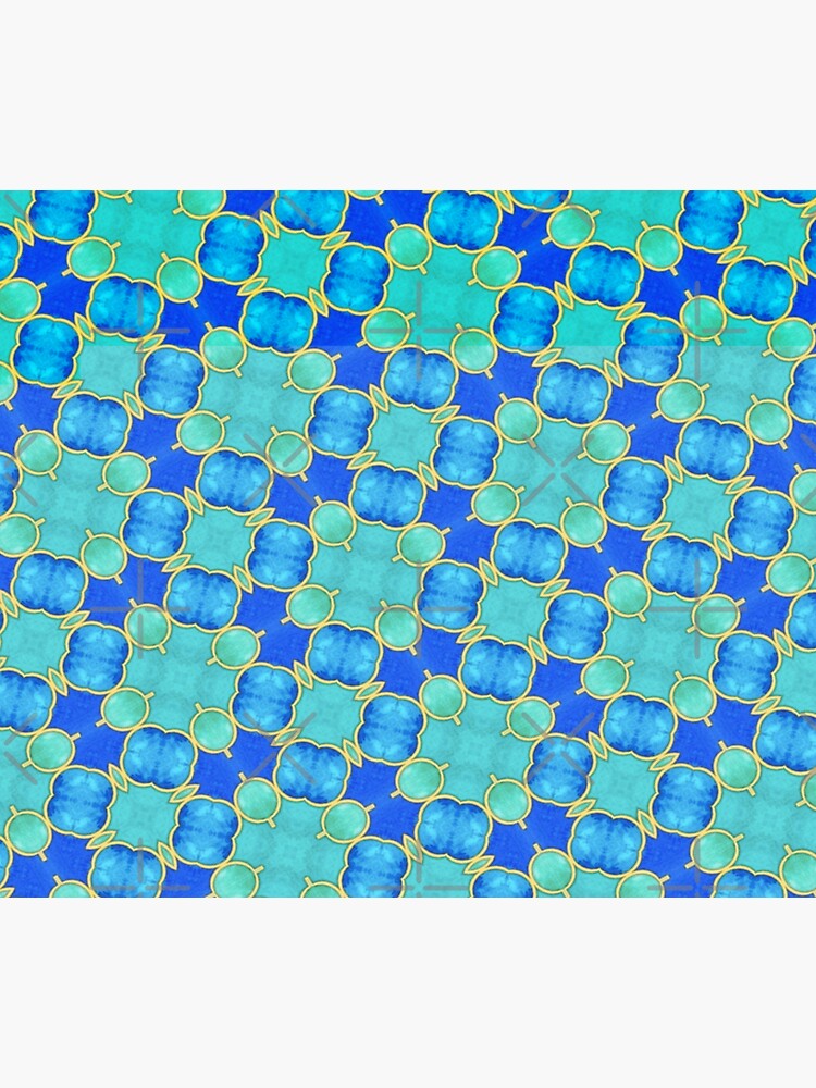 "Aesthetic Cobalt blue modern tiles " Sticker for Sale by dreampaints ...