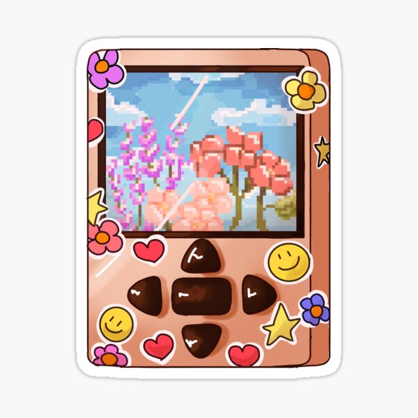 "Retro Aesthetic Gameboy" Sticker for Sale by Blue-Ocean-22 | Redbubble