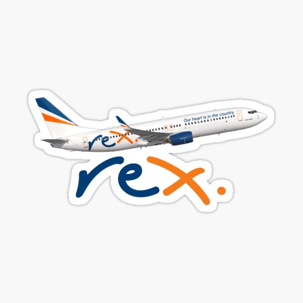 "Rex Airlines Boeing B737 Airplane " Sticker for Sale by YourLuxuryShop ...