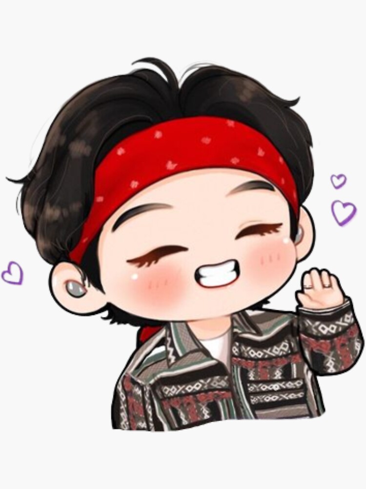 " taehyung chibi" Sticker for Sale by spunky-creation | Redbubble
