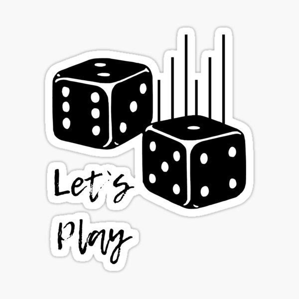 "LET`S PLAY LUDO GAME ON" Sticker for Sale by HelloTARA | Redbubble