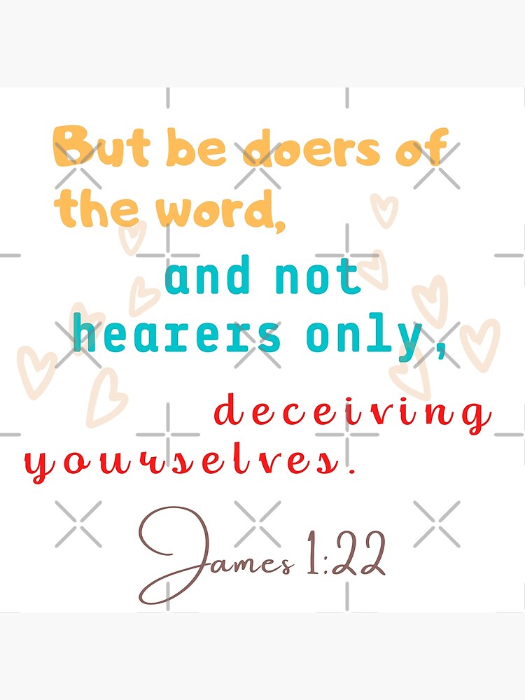 "James 1 22" Poster for Sale by MIOZOTIZ | Redbubble