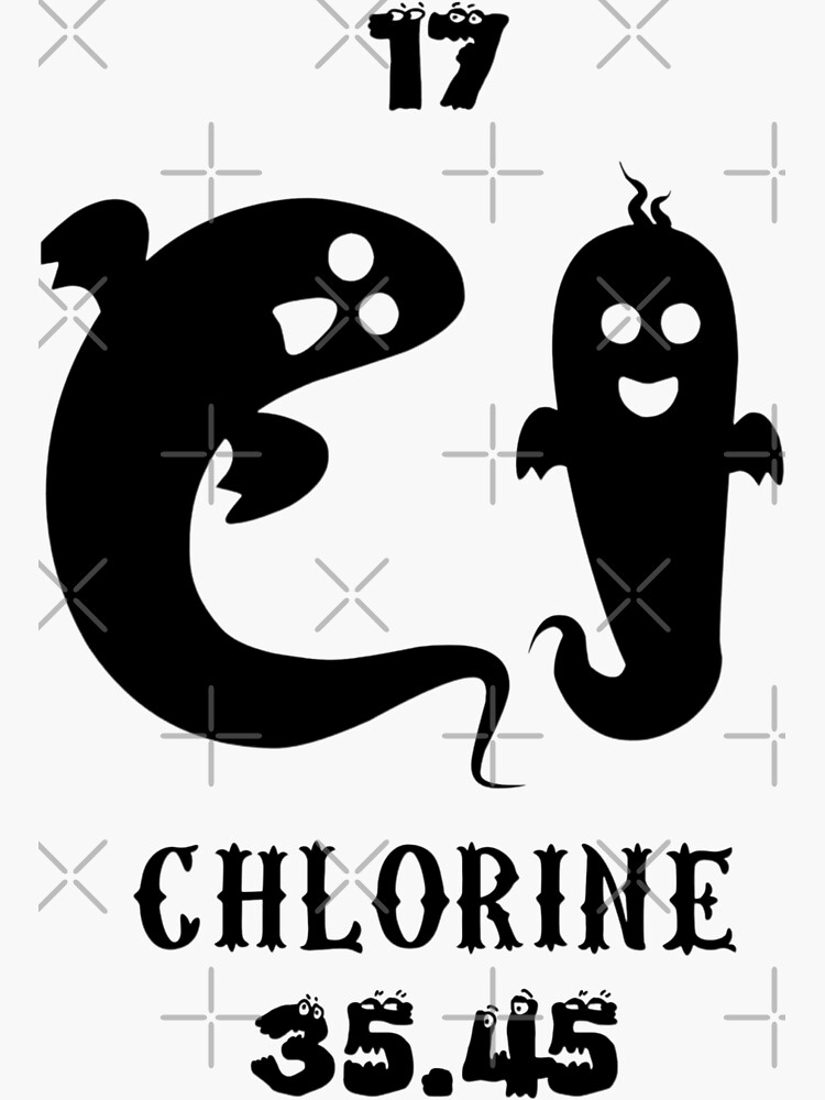 "Chlorine - Periodic Table - Chemistry - MNR CLOTHING" Sticker for Sale ...