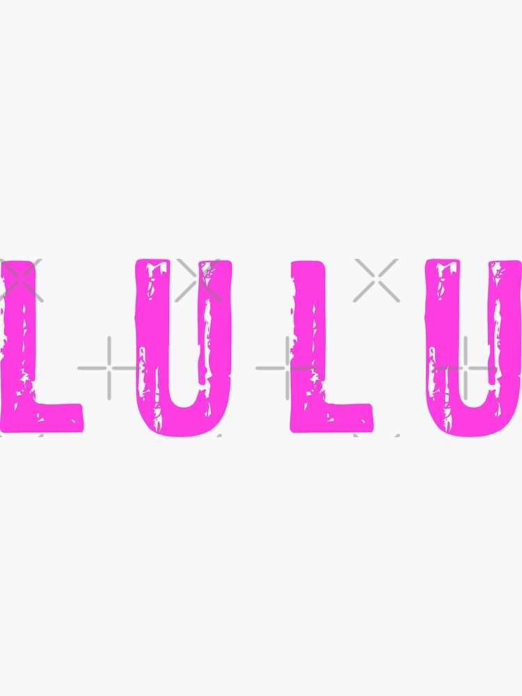 "Lulu personal name" Sticker for Sale by gmstockstudio | Redbubble