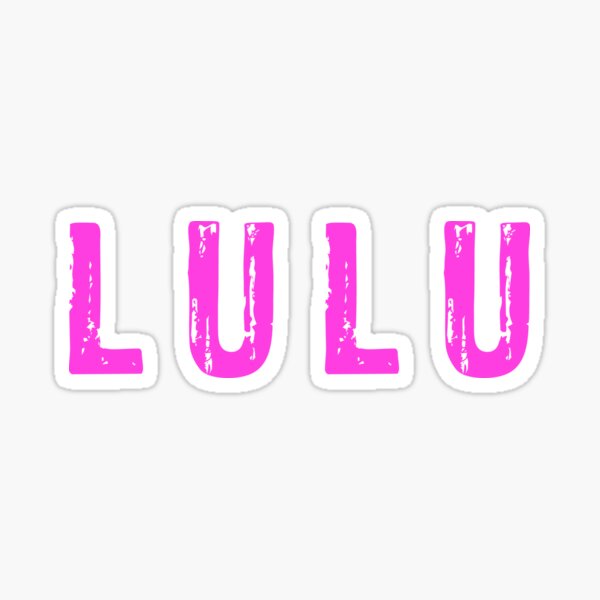 "Lulu personal name" Sticker for Sale by gmstockstudio | Redbubble