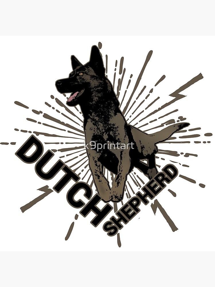 "Dutch Shepherd - Dutchie " Art Board Print for Sale by k9printart ...