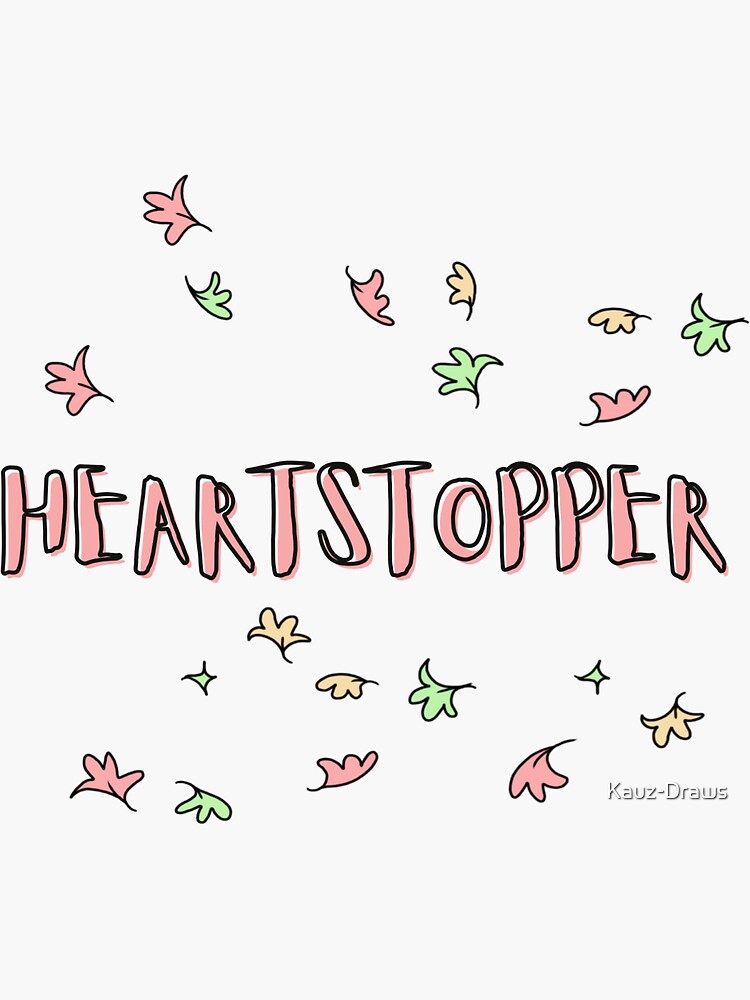 Pegatina «Hojas Heartstopper (letras rosas)» de Kauz-Draws | Redbubble