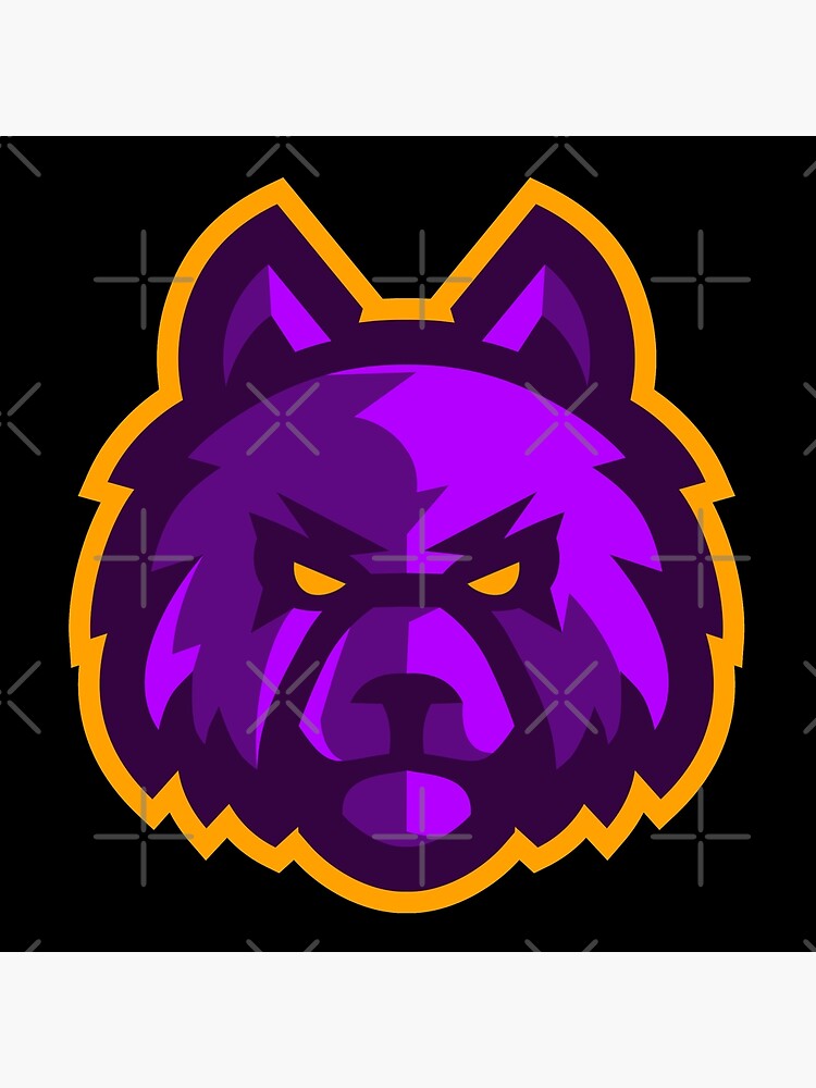 "Purple wolf logo " Poster for Sale by MohamedABA | Redbubble