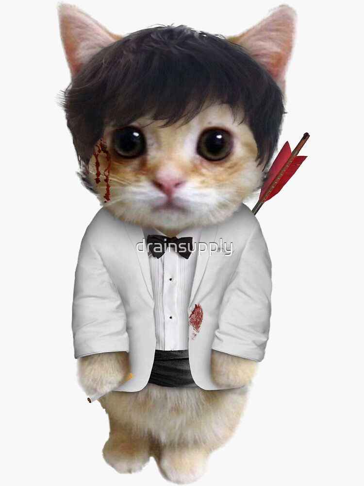 Pegatina «gatita joji» de drainsupply | Redbubble