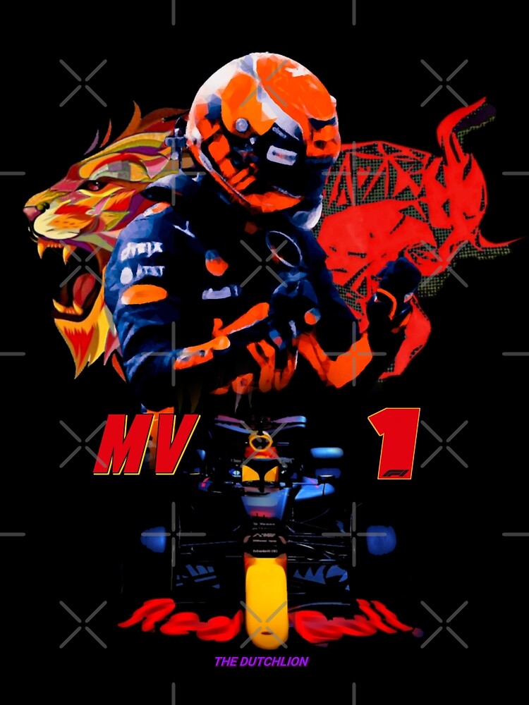 "The Dutch Lion Red Bull 90s Vintage Style Formula 1 Champion MV VER 1 ...